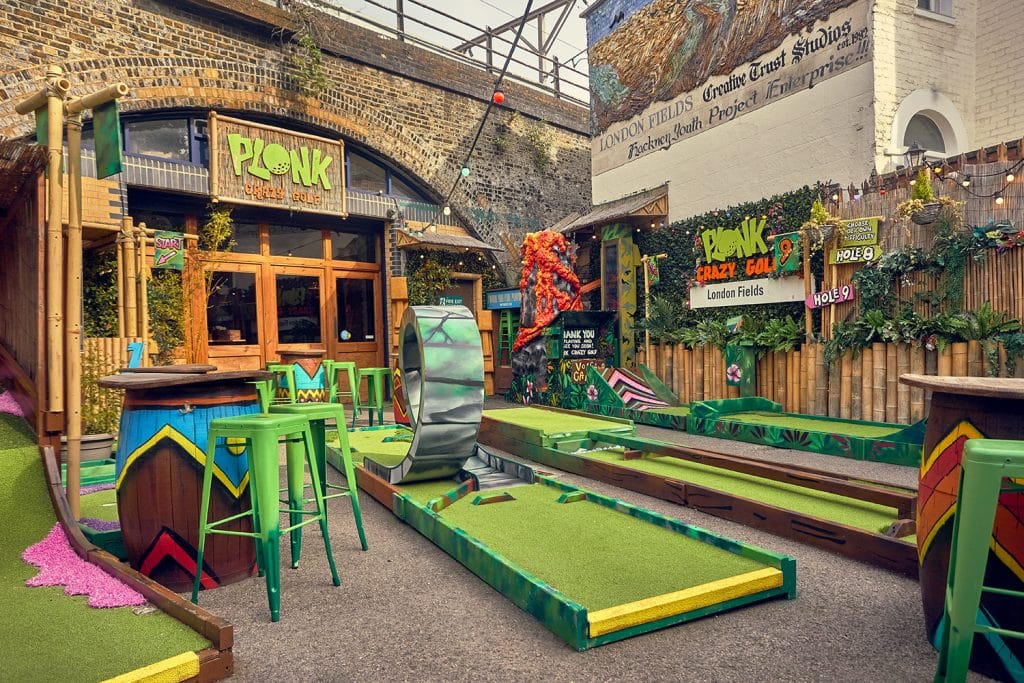 Crazy Golf in East London | Outdoor Mini Golf Venue in Hackney